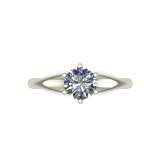 Solitario da donna diamante 1 carato g-vvs1 certificato gia