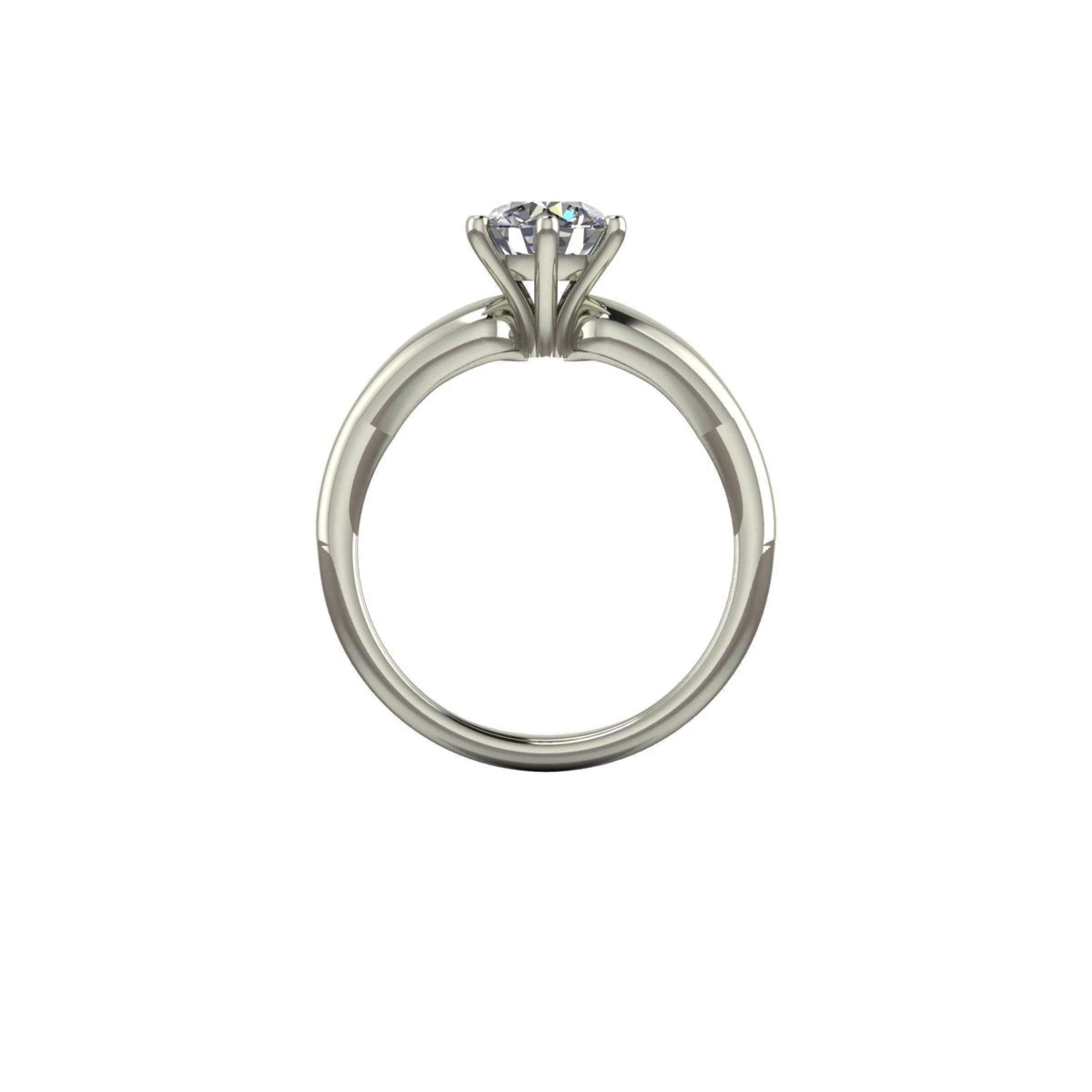 Solitario da donna diamante 1 carato g-vvs1 certificato gia